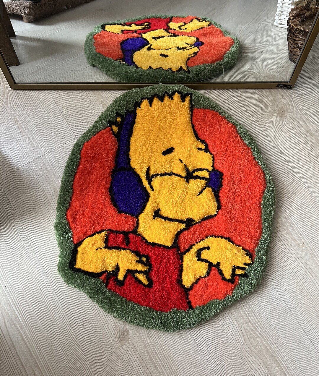 Simpson Fun Tufted Rug Bart Simpson Custom Rug Simpsons - Etsy