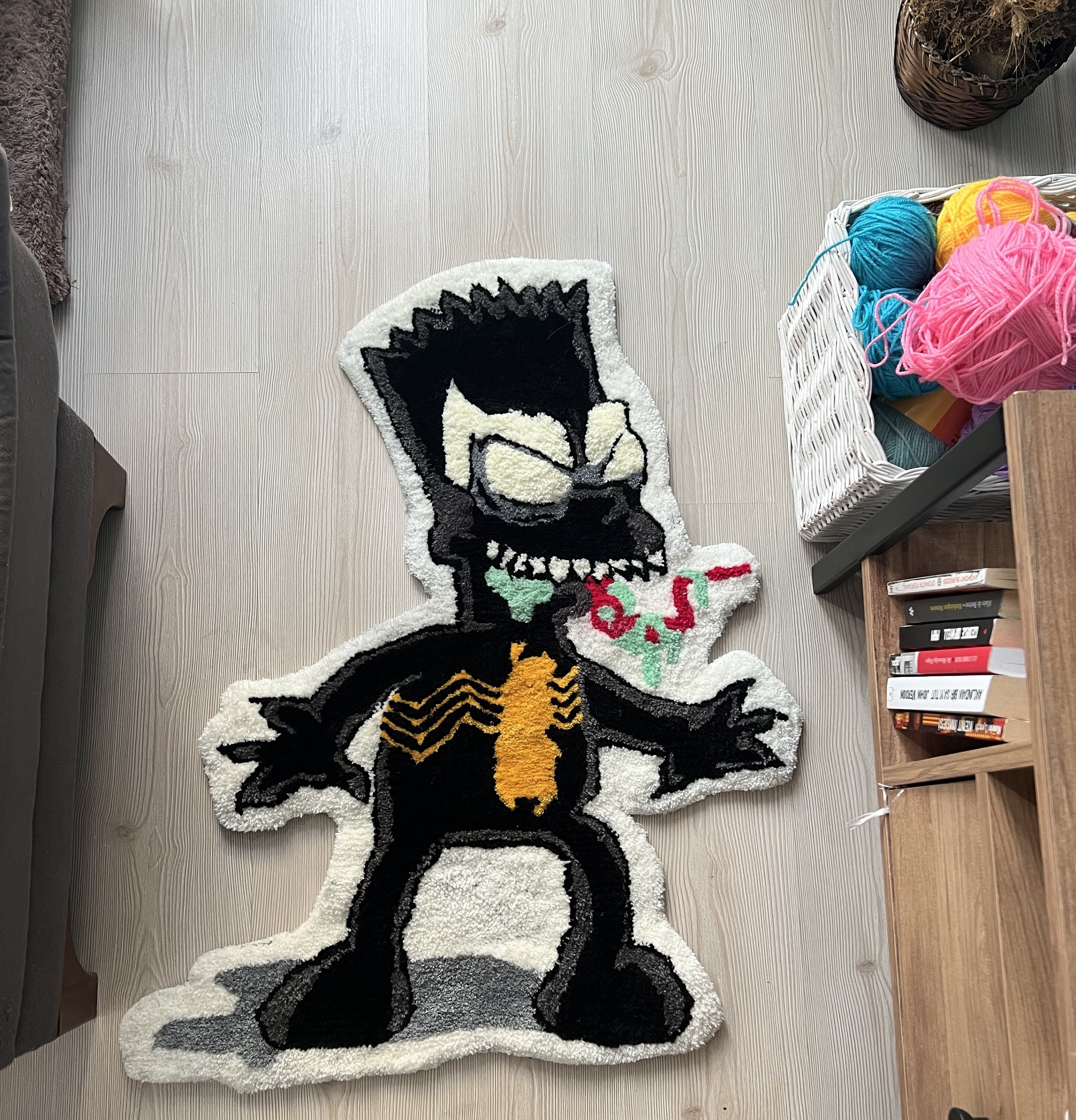 Custom Simpson Bart Tufted Rug Simpsons %100 Handmade - Etsy