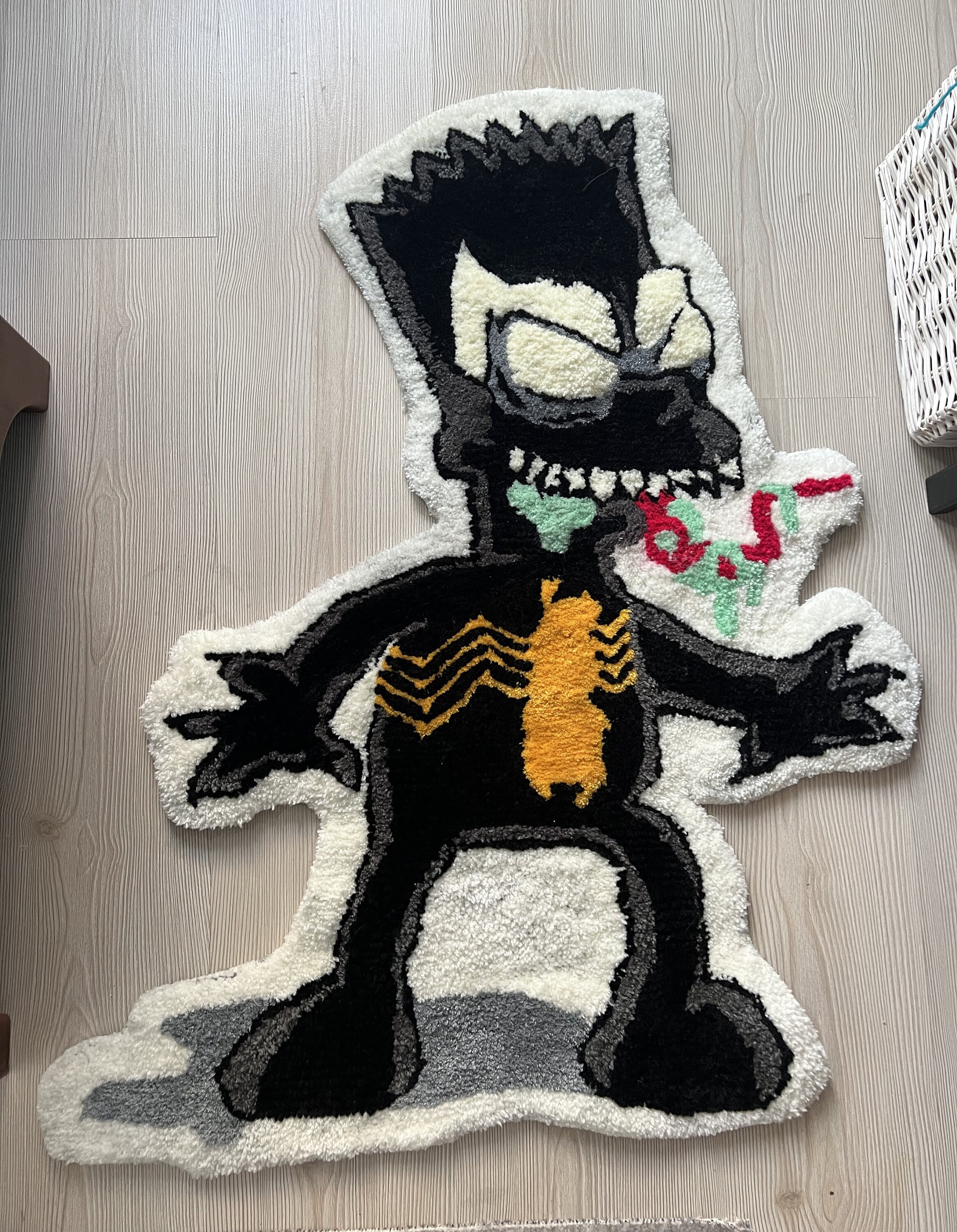 Custom Simpson Bart Tufted Rug Simpsons %100 Handmade - Etsy