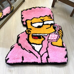 Bart Simpson Rug the Simpsons Custom Tufted Rug - Etsy