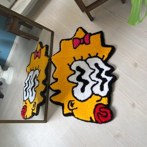 Simpson Tufted Rug Maggie Simpson Custom Rug the Simpsons - Etsy
