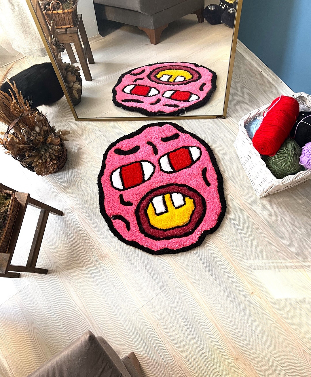 Cherry Bomb Tufted Rug Custom Rug - Etsy