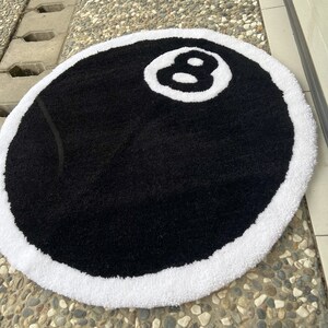 8 Ball Tufted Rug Handmade Custom Rug Billiards Rug - Etsy
