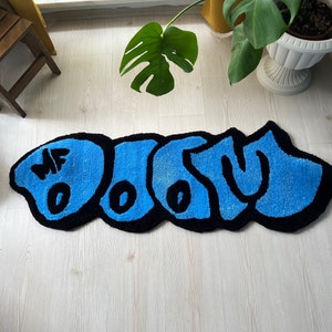 MF Doom Tufted Rug Custom Rug Handmade Rug - Etsy