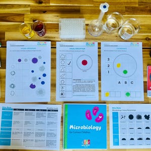 STEM Microbiology Educational Worksheets, Book and Cards Bundle for ...
