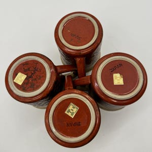 Vintage Holt Howard Stoneware Mug Set - Etsy