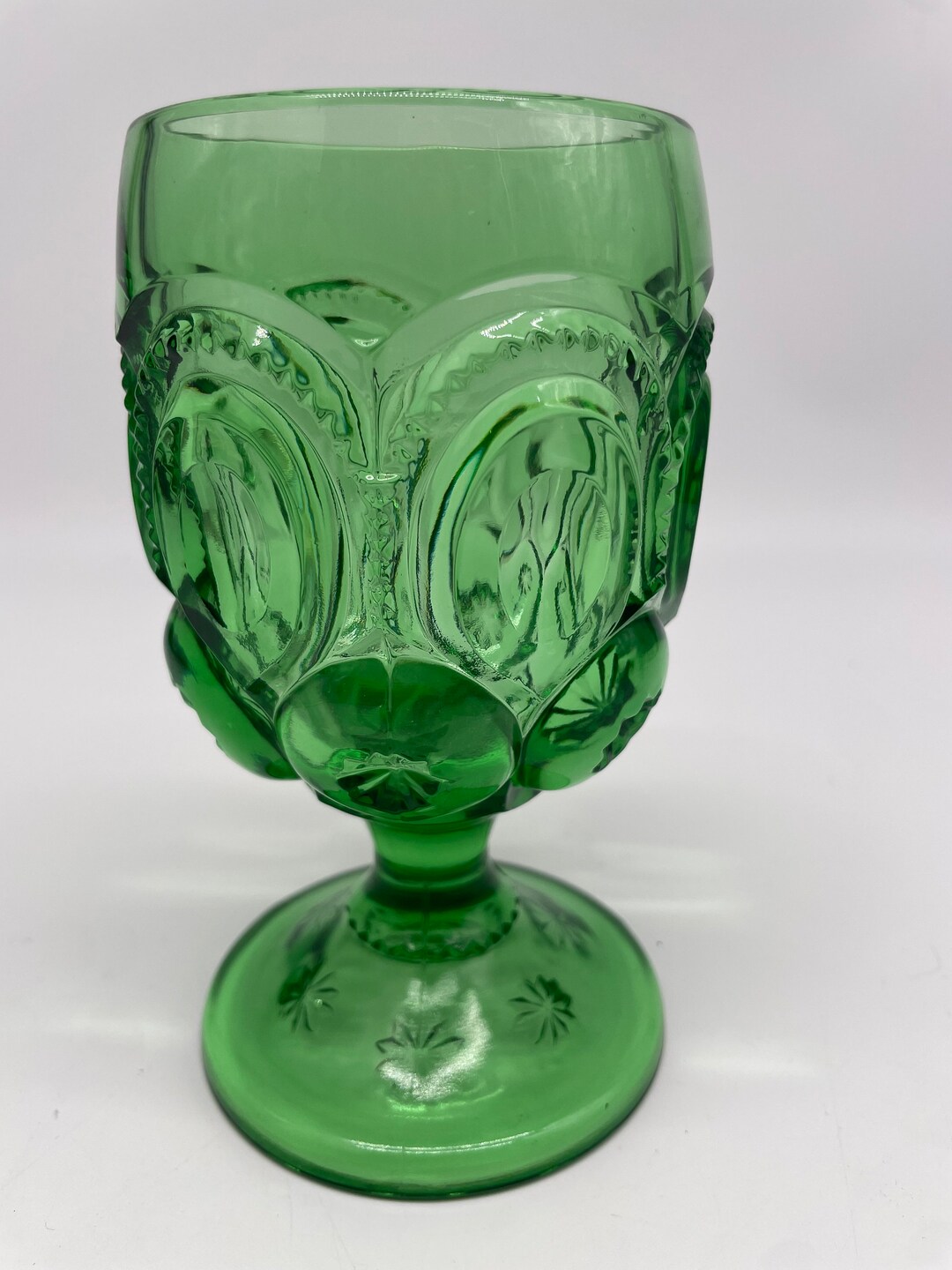 Vintage L.G. Wright Moon & Stars Goblet - Etsy