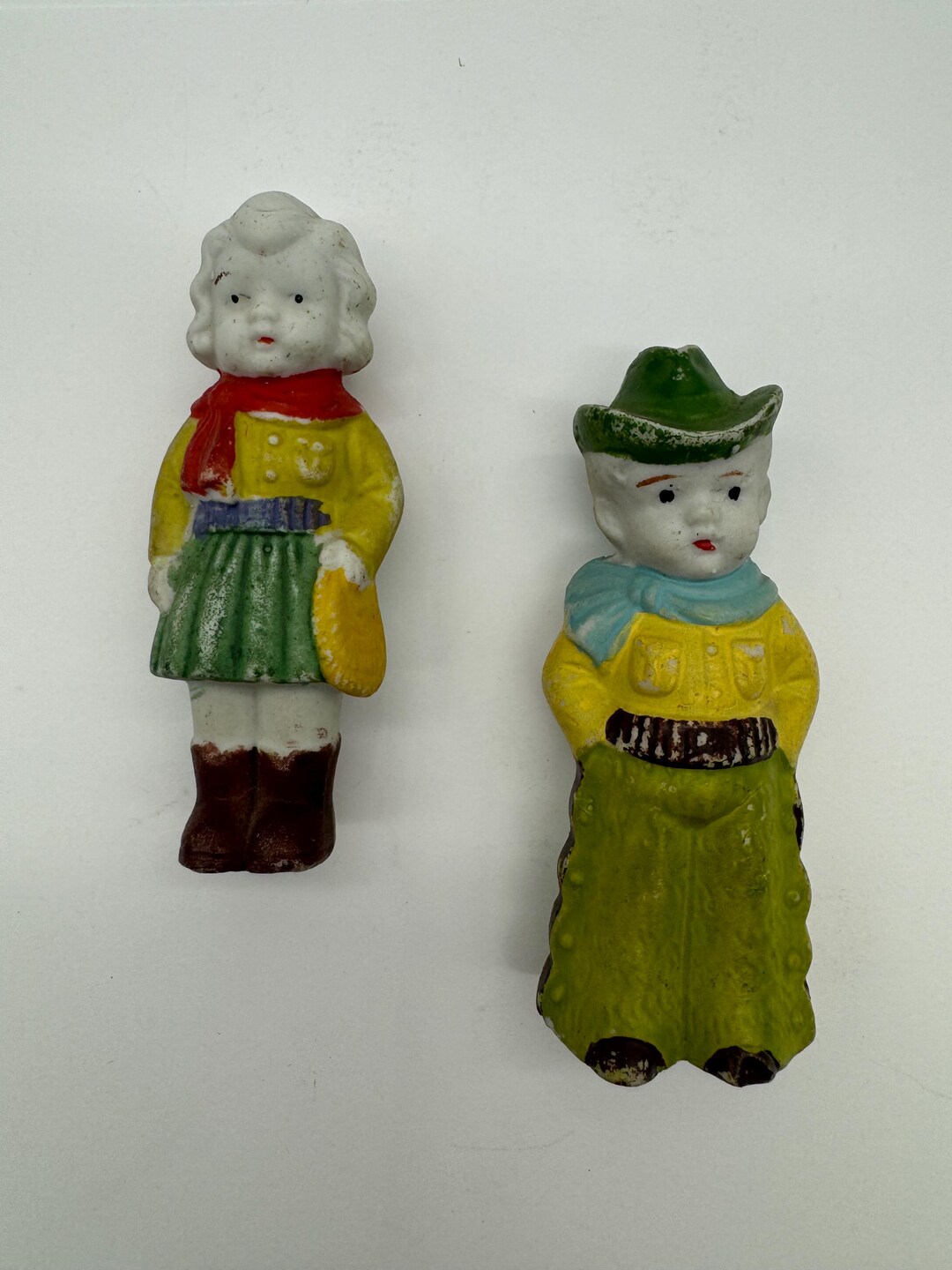 Frozen Charlotte Cowboy & Cowgirl Penny Dolls - Etsy