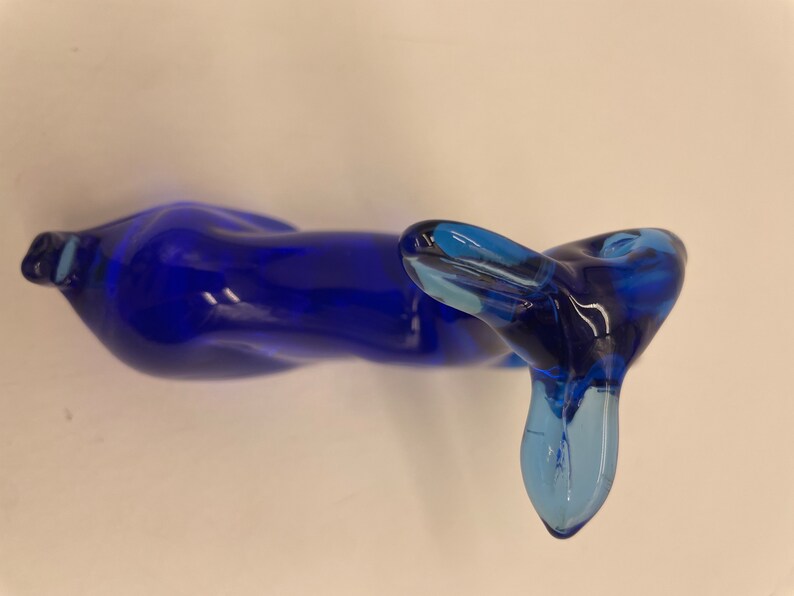 Pilgrim Blue Cobalt Handblown Glass Deer - Etsy