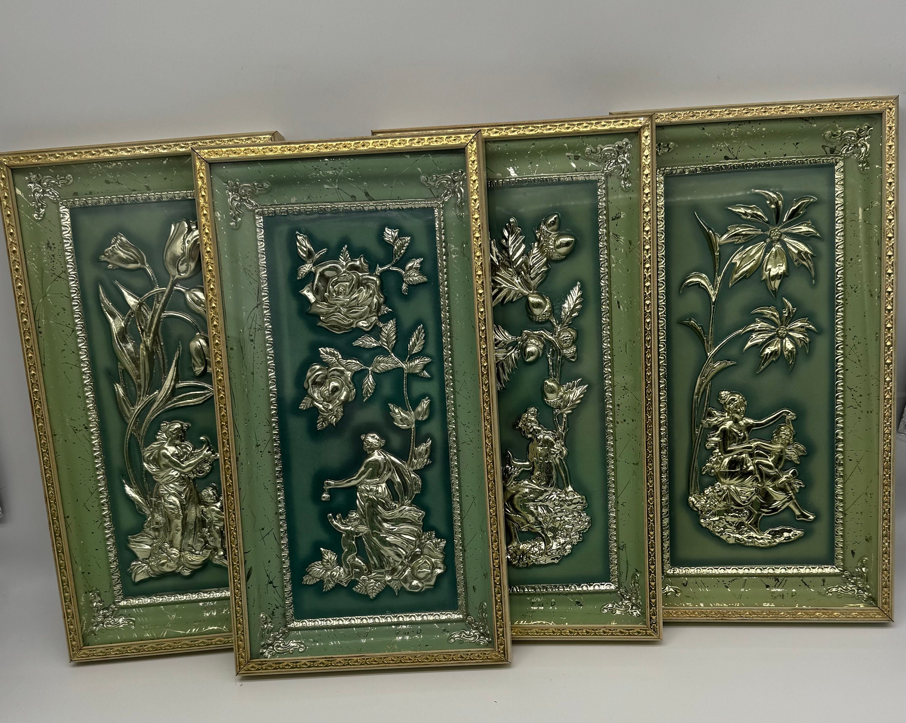 Metalcraft 4 Seasons Set of 4 Shadow Boxes - Etsy