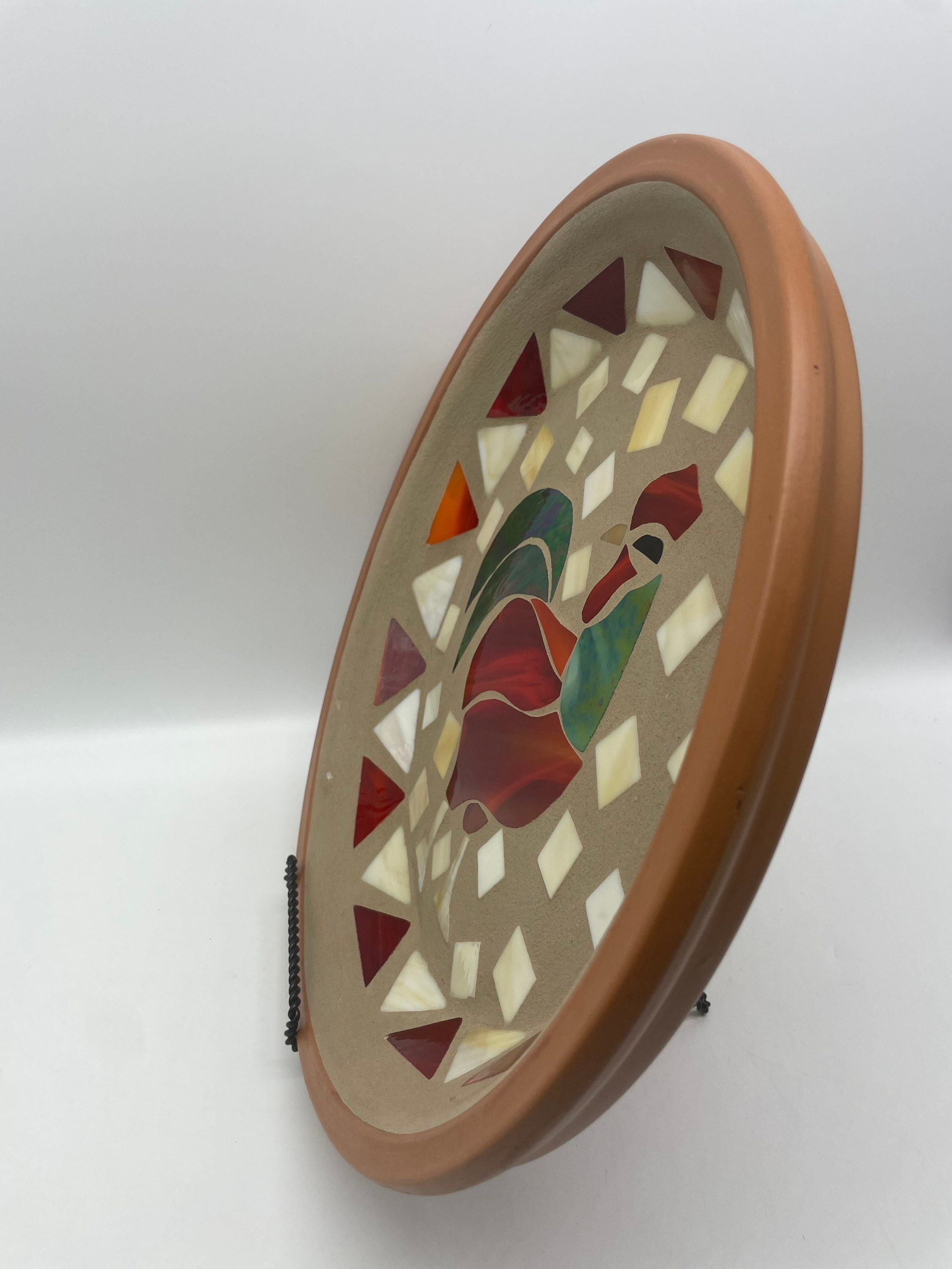 Vintage Rooster Potworks Clay Mosaic - Signed Madeline 2001 - Etsy