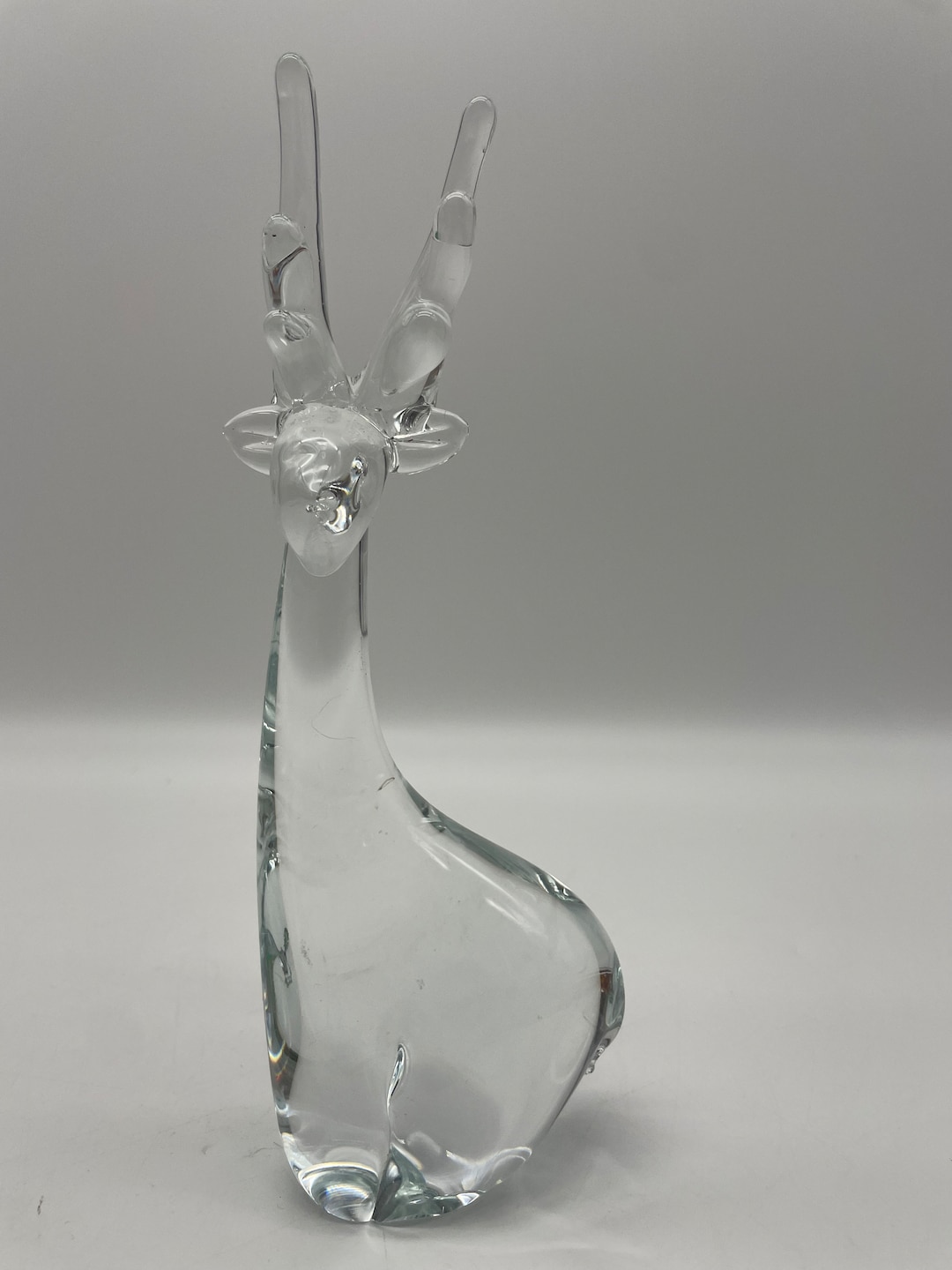 Vintage Enesco Glass Reindeer - Etsy