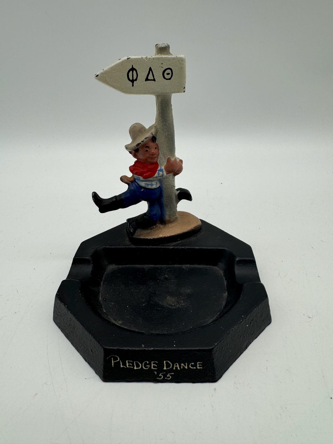 Vintage Cast Iron Pledge Dance Ashtray 1955 - Etsy