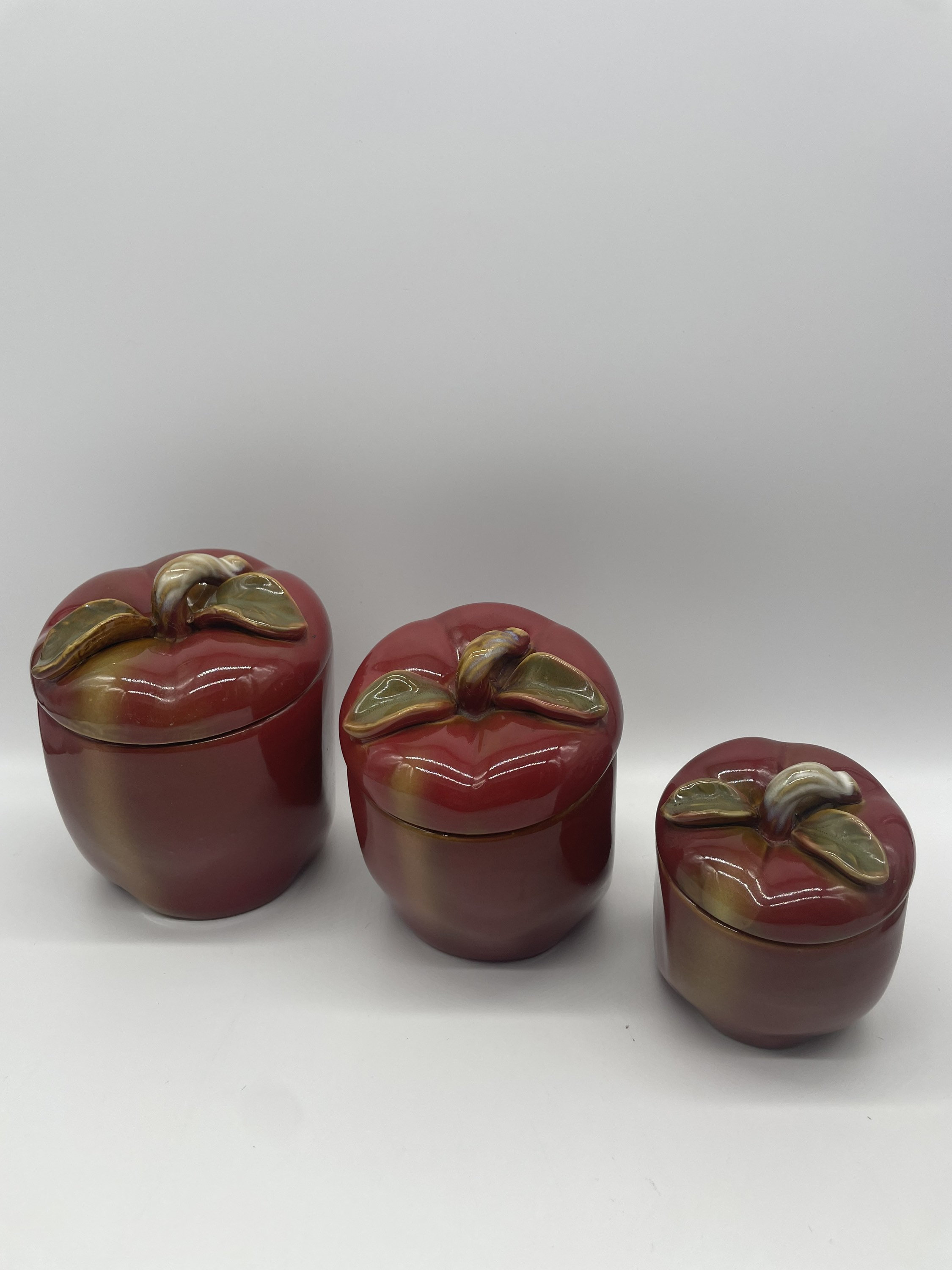 Vintage Apple Canister Set With Extras - Etsy