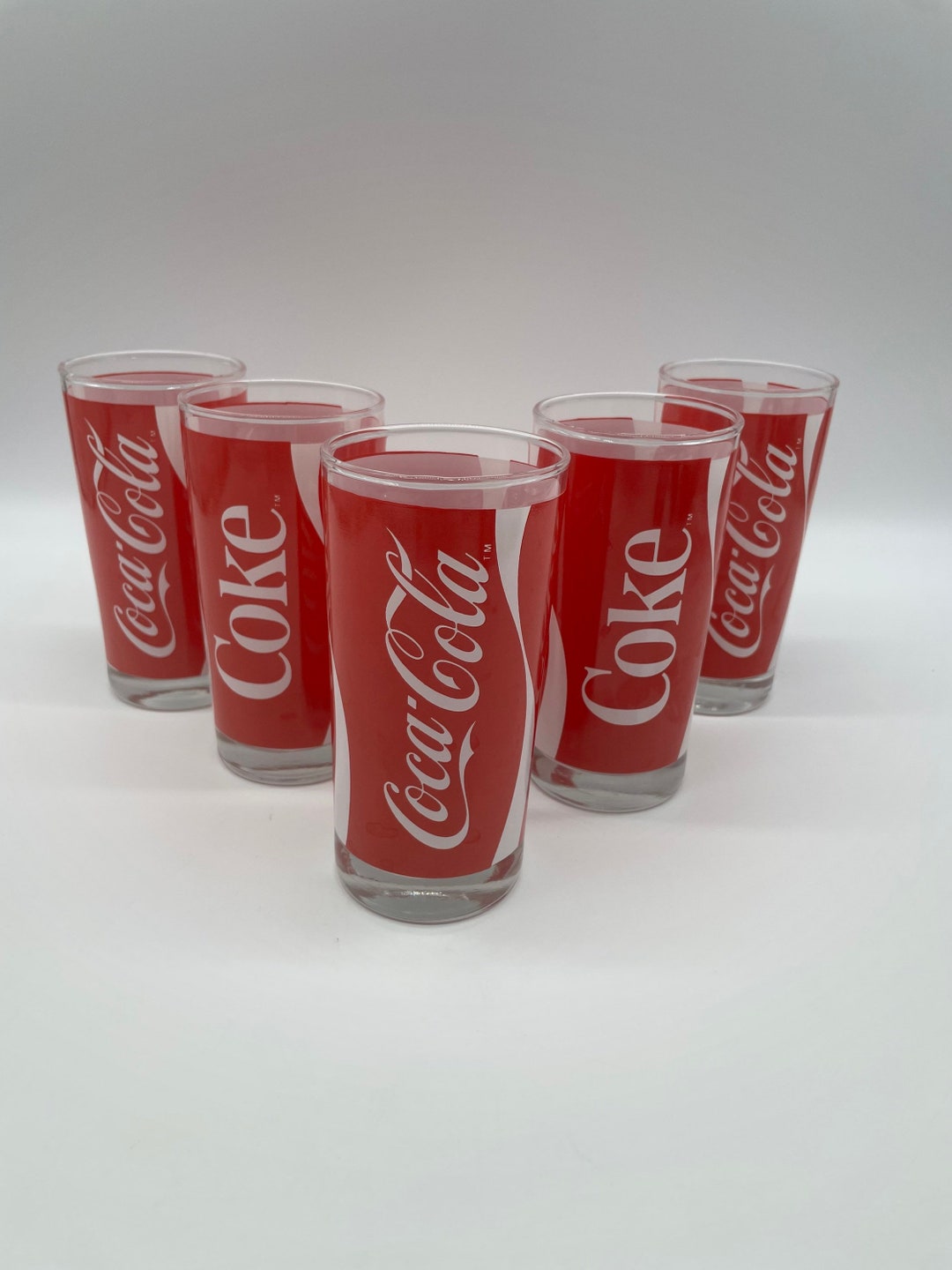Coca-cola Glasses - Etsy