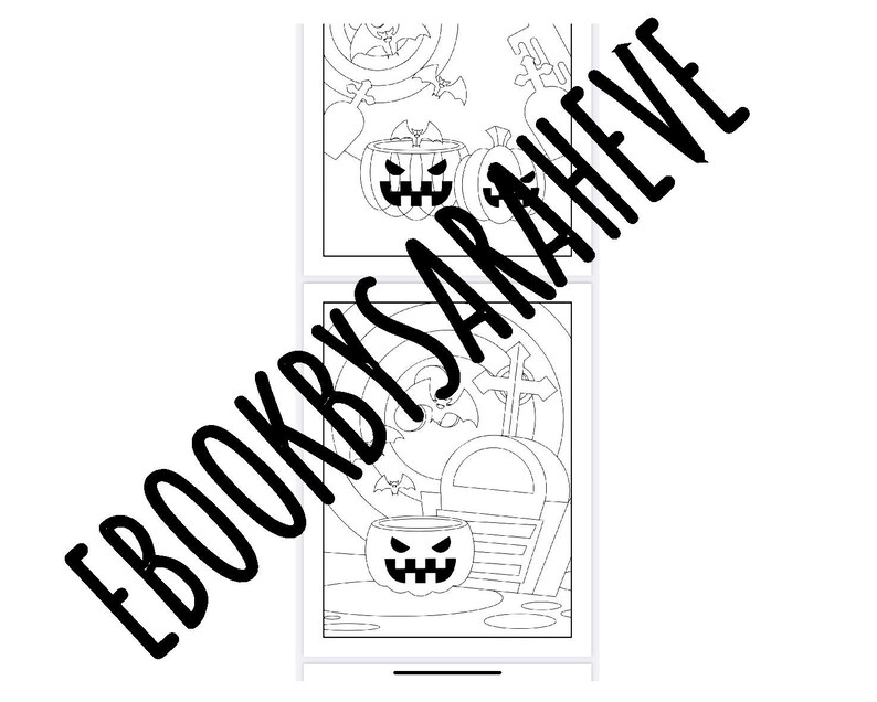 Printable Halloween Coloring Book #1 - Etsy