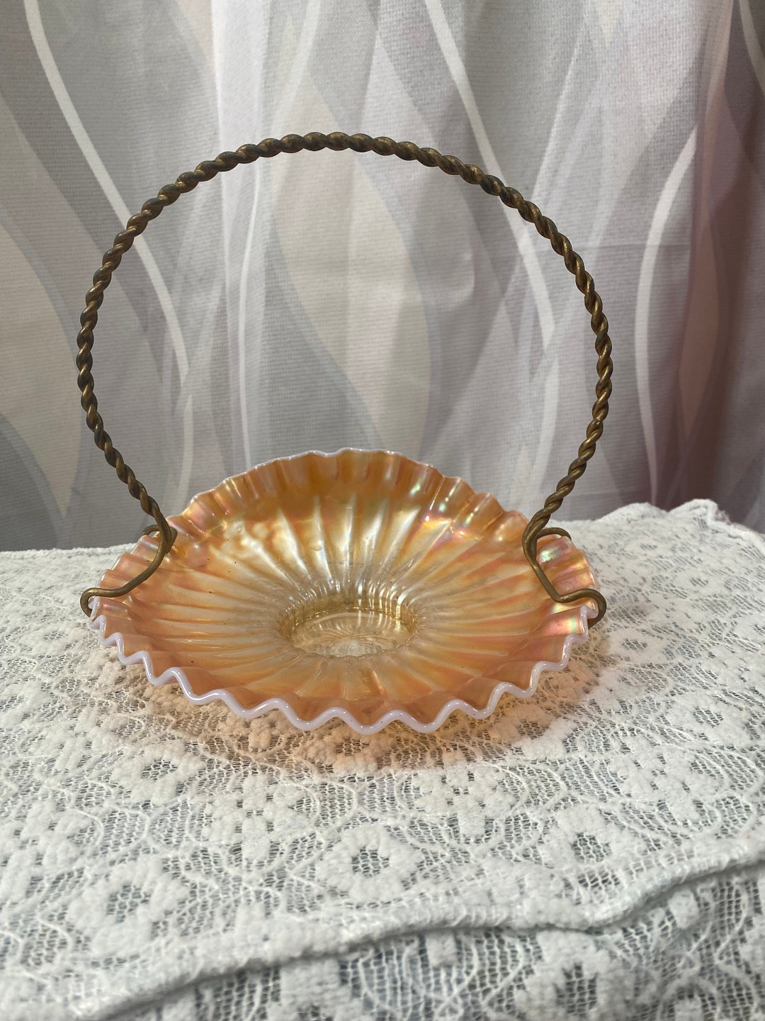 Antique Dugan Single Flower Hand Grip Plate - Etsy