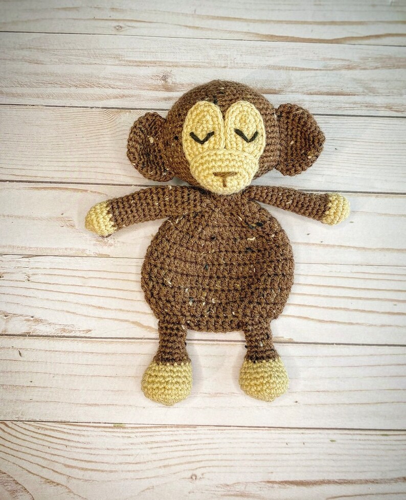 Safari Monkey Lovey, Crochet Monkey, Handmade Lovie, Woodland Monkey - Etsy