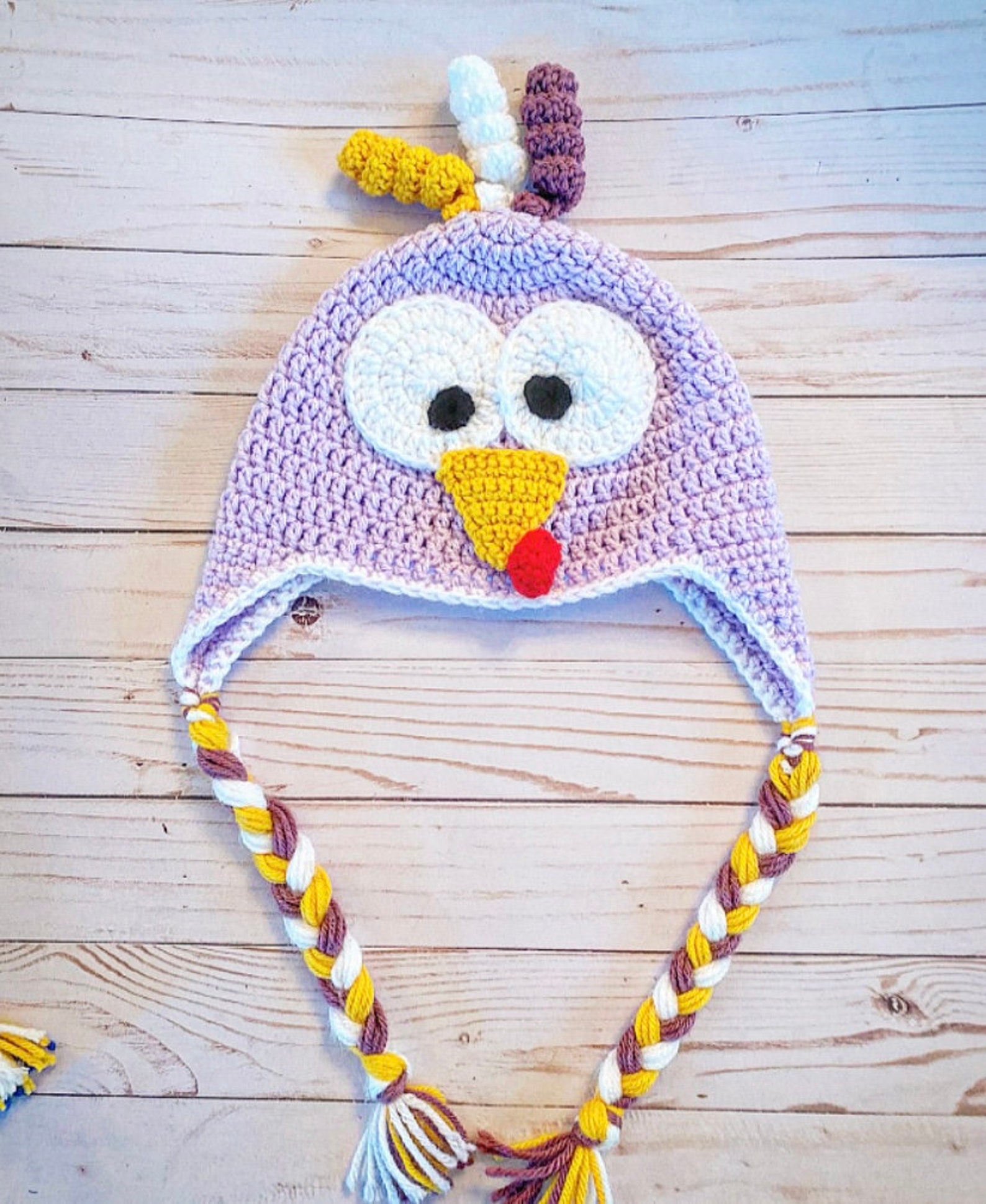 TURKEY Hat, Thanksgiving Turkey Trot Beanie, All Sizes Turkey Crochet ...