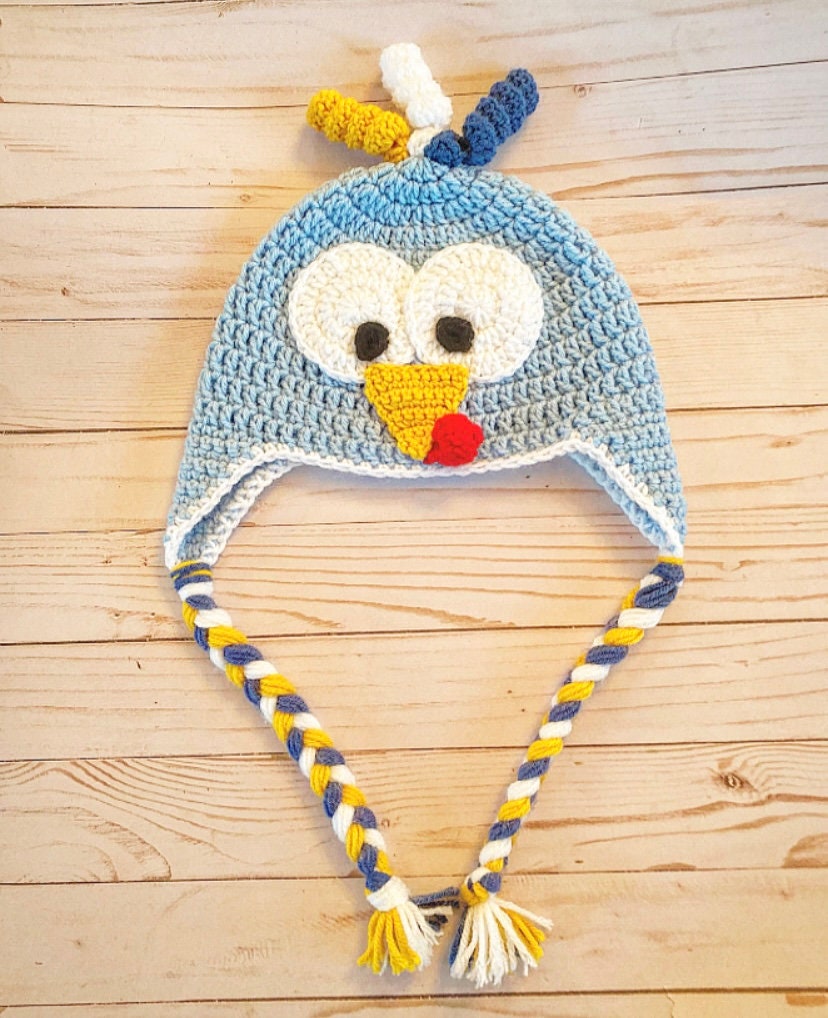 TURKEY Hat, Thanksgiving Turkey Trot Beanie, All Sizes Turkey Crochet ...