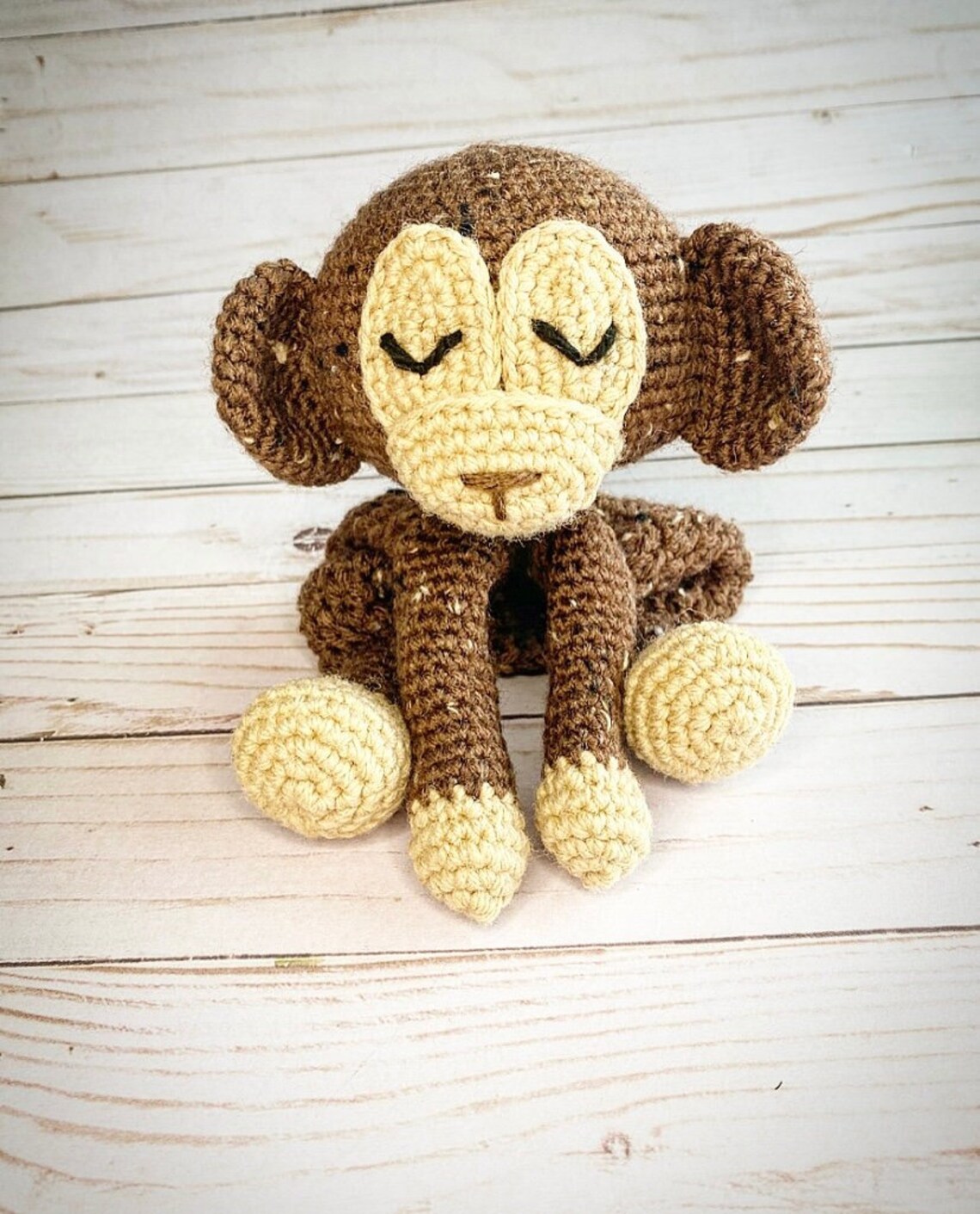 Safari Monkey Lovey, Crochet Monkey, Handmade Lovie, Woodland Monkey - Etsy