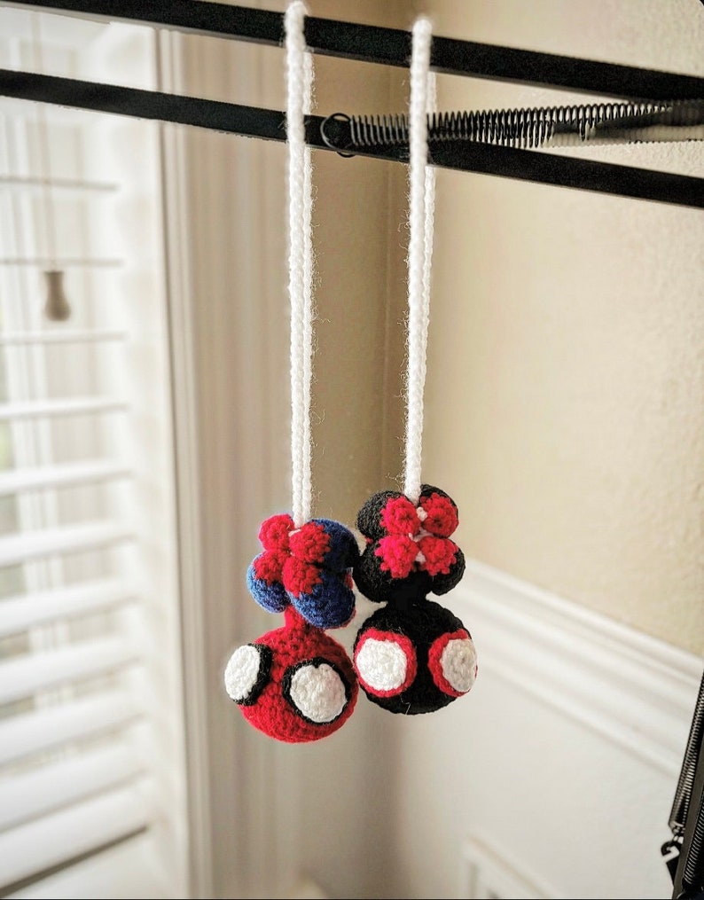 Crochet Spider Hero Keychains | Spin, Ghost Spider, Green Goblin ...