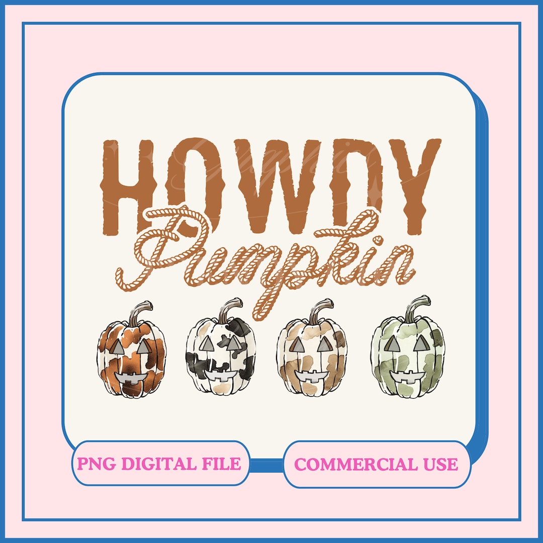 Fall Png,western Fall Png,western Pumpkin,trendy Fall Design,pumpkin ...