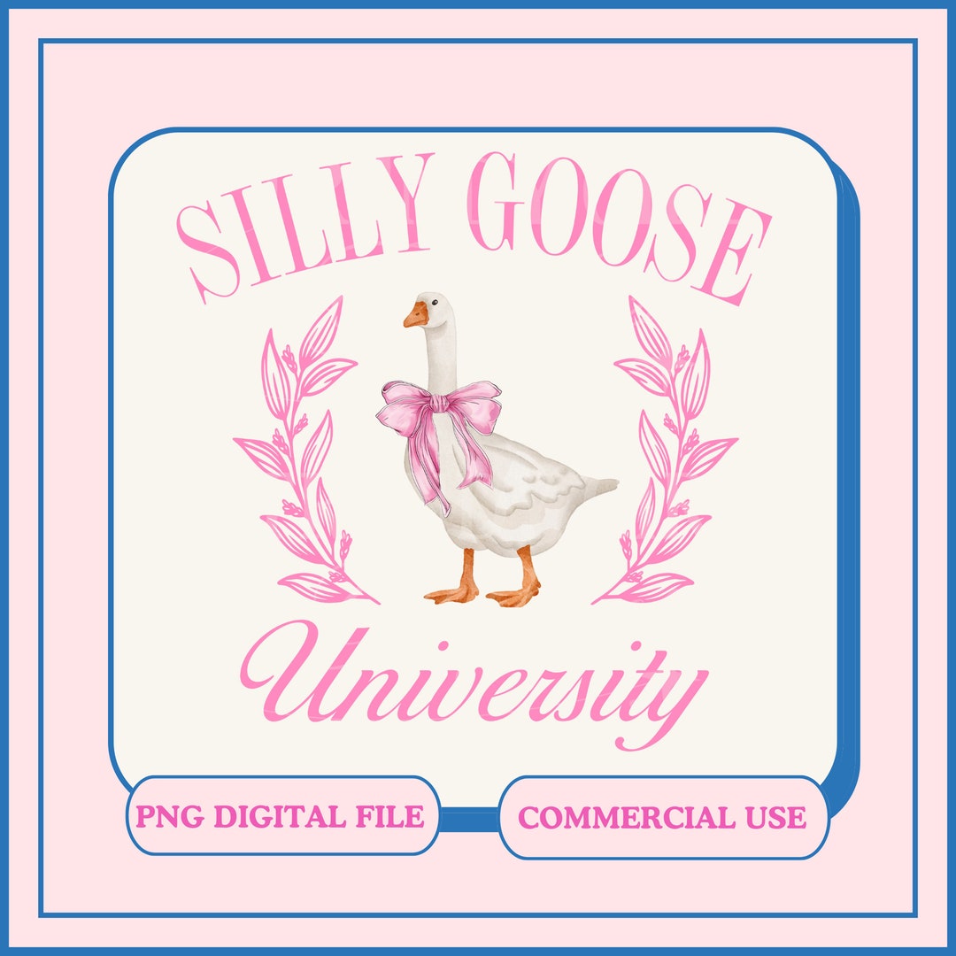 Silly Goose Png,pink Bow Png,coquette,farm Animals,cottontail Club ...