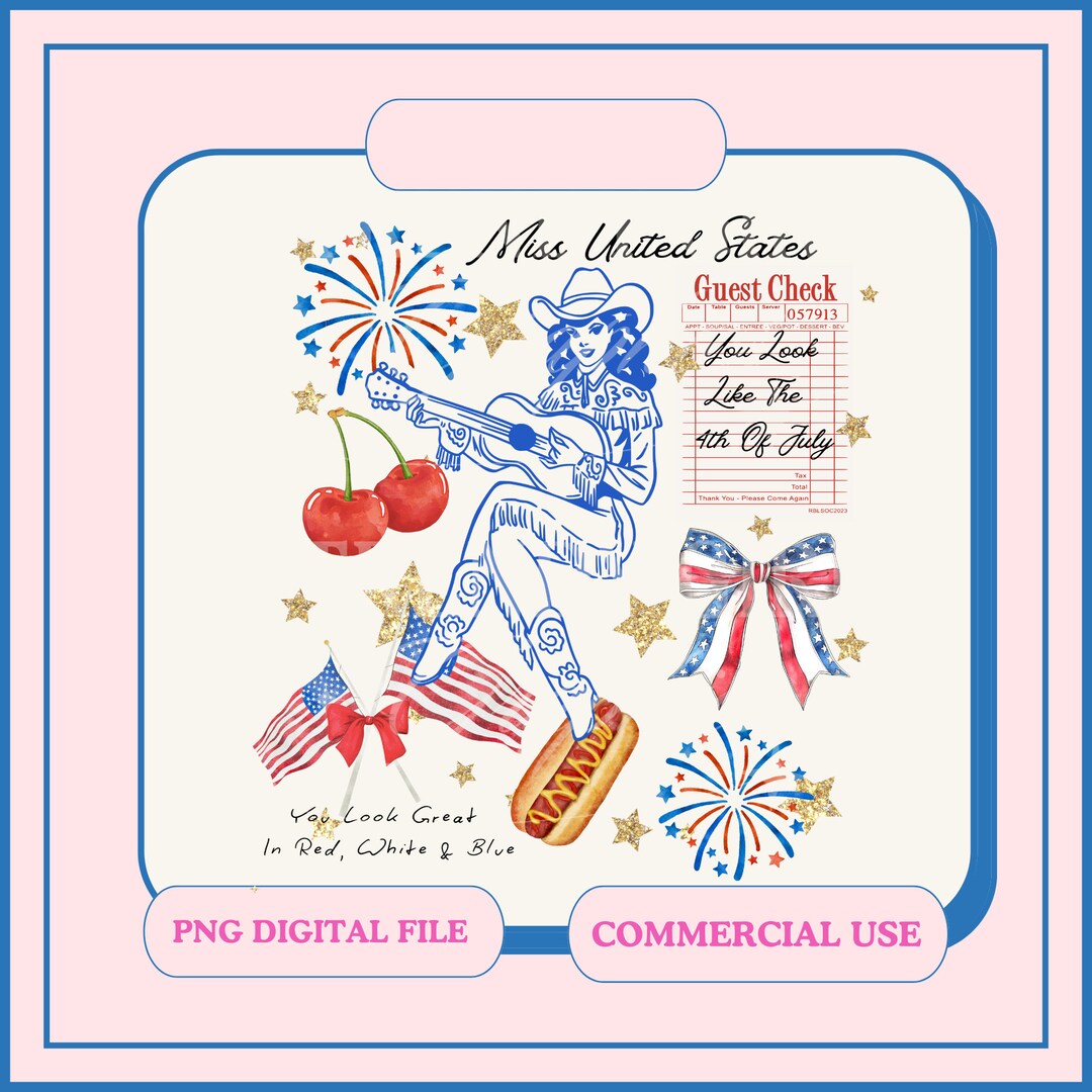 Coquette 4th of July Png,america Png,4th of July Png,american Cowgirl ...