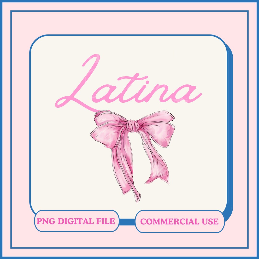 Coquette Bow,latina Png,spanish Png,aesthetic Png,soft Girl,graphic ...