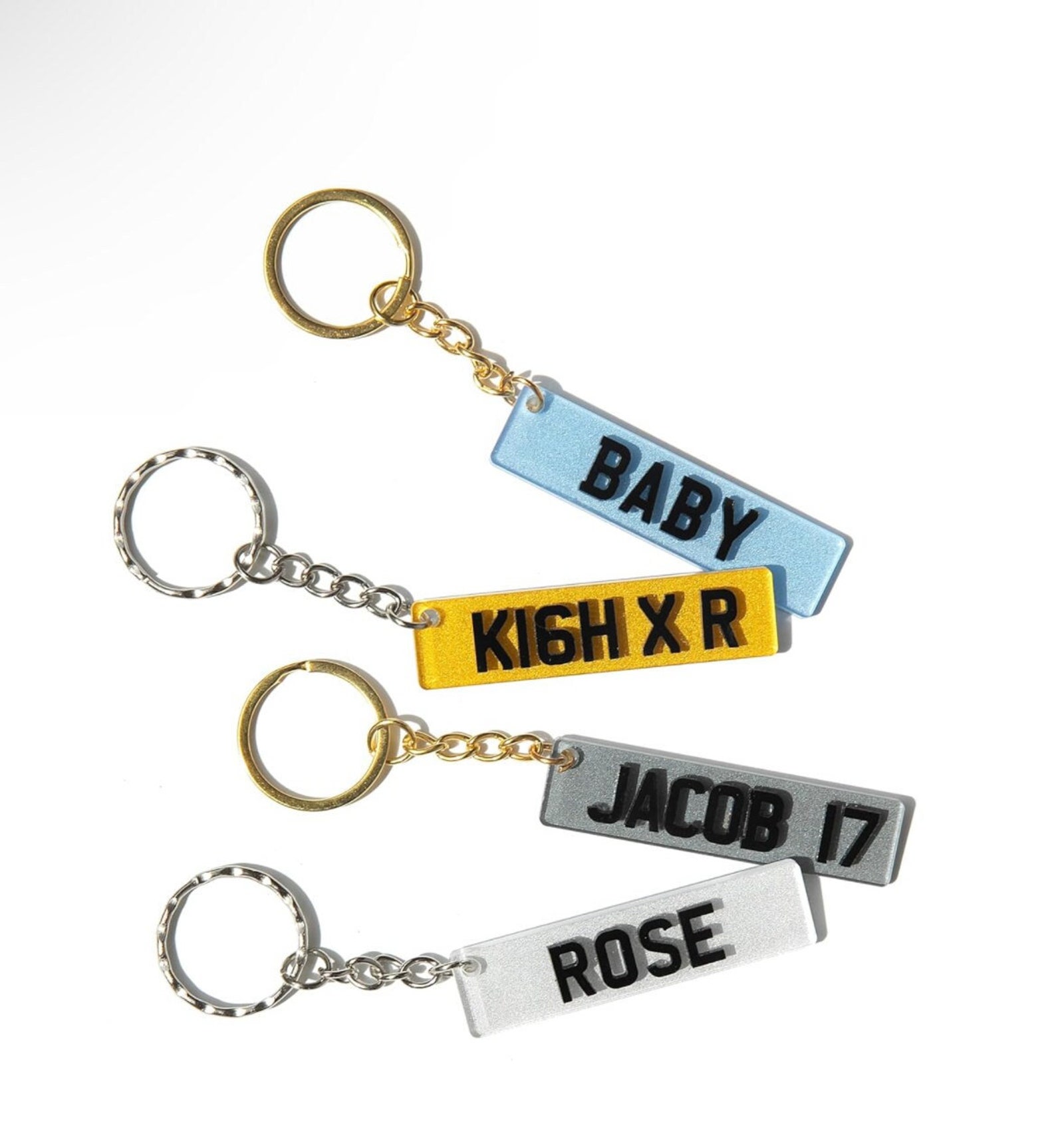 Custom Licence Plate Keychain, Personalised Number Plate Keychain, Mini ...