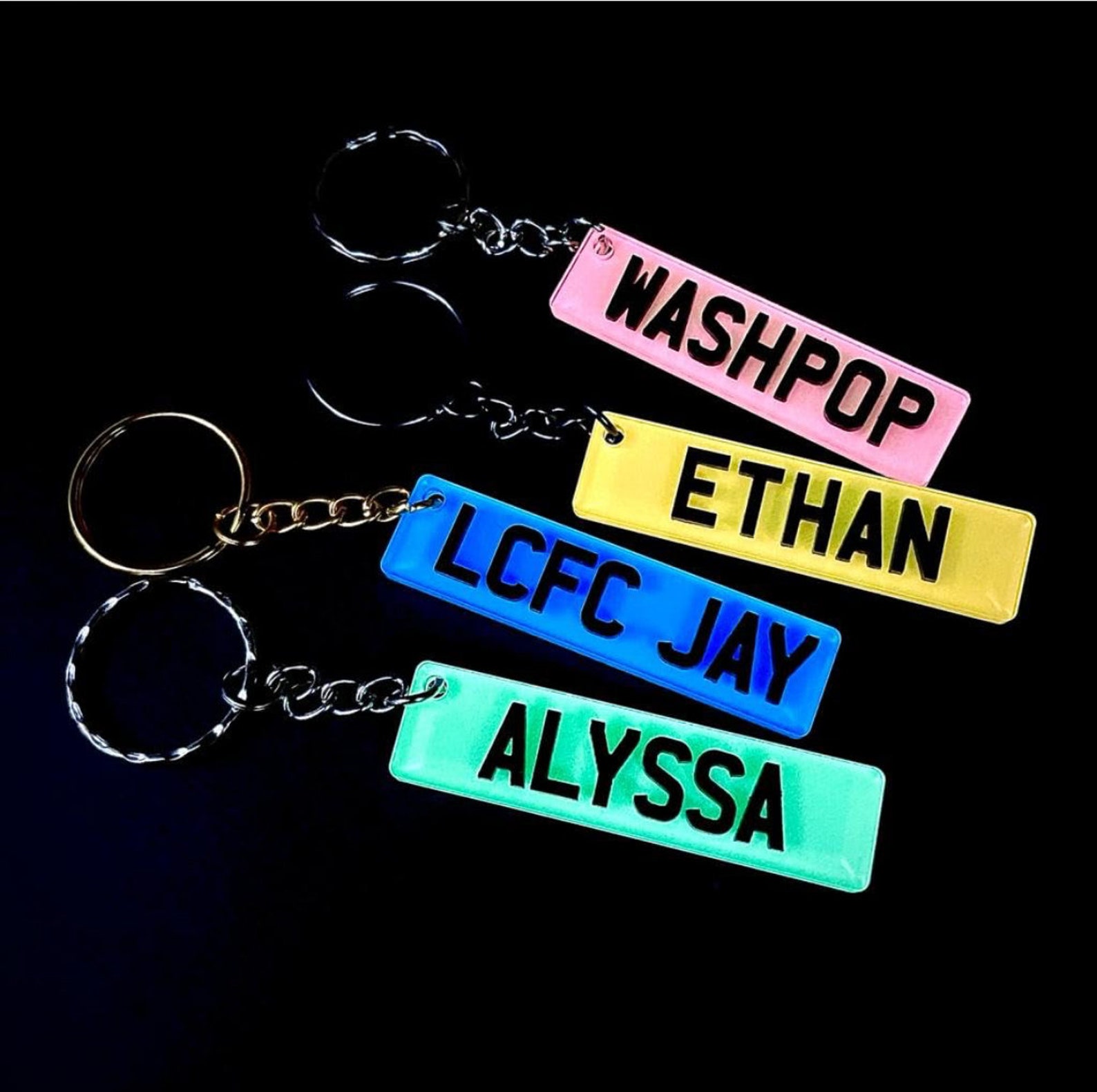 Custom Licence Plate Keychain, Personalised Number Plate Keychain, Mini ...