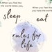 Rules for Life Poster DIGITAL DOWNLOAD - Etsy