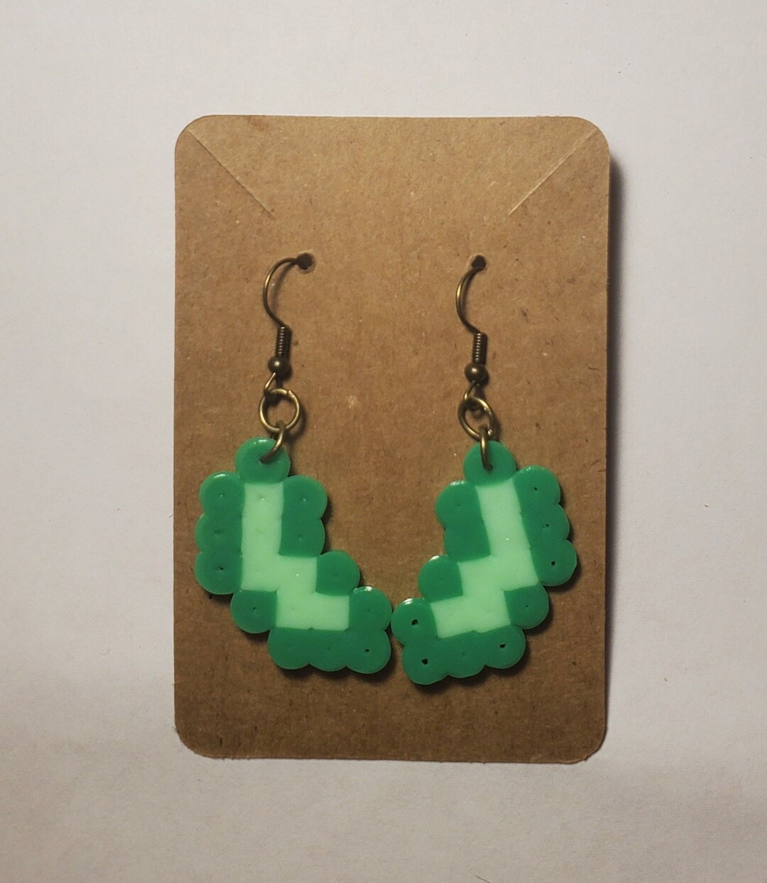 Pickle Earrings - Perler Beads - Etsy