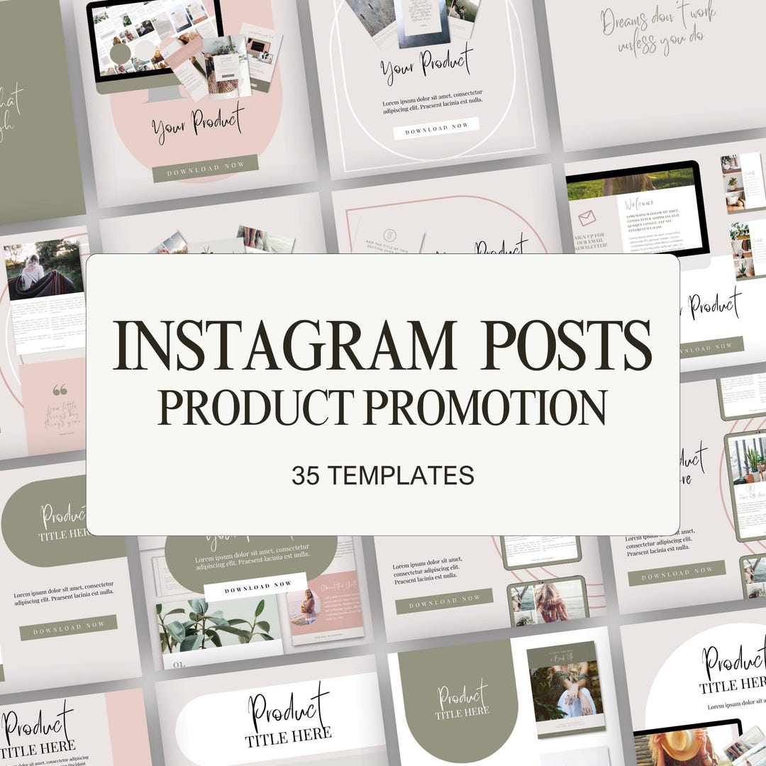 Instagram Templates | Editable Canva Templates | Product Promotion ...