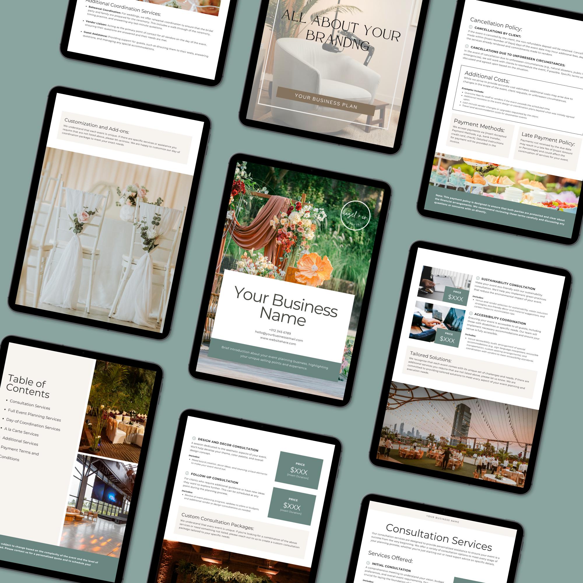 Event Planner Price List Template | Edit in Canva Pricing Guide | Event ...
