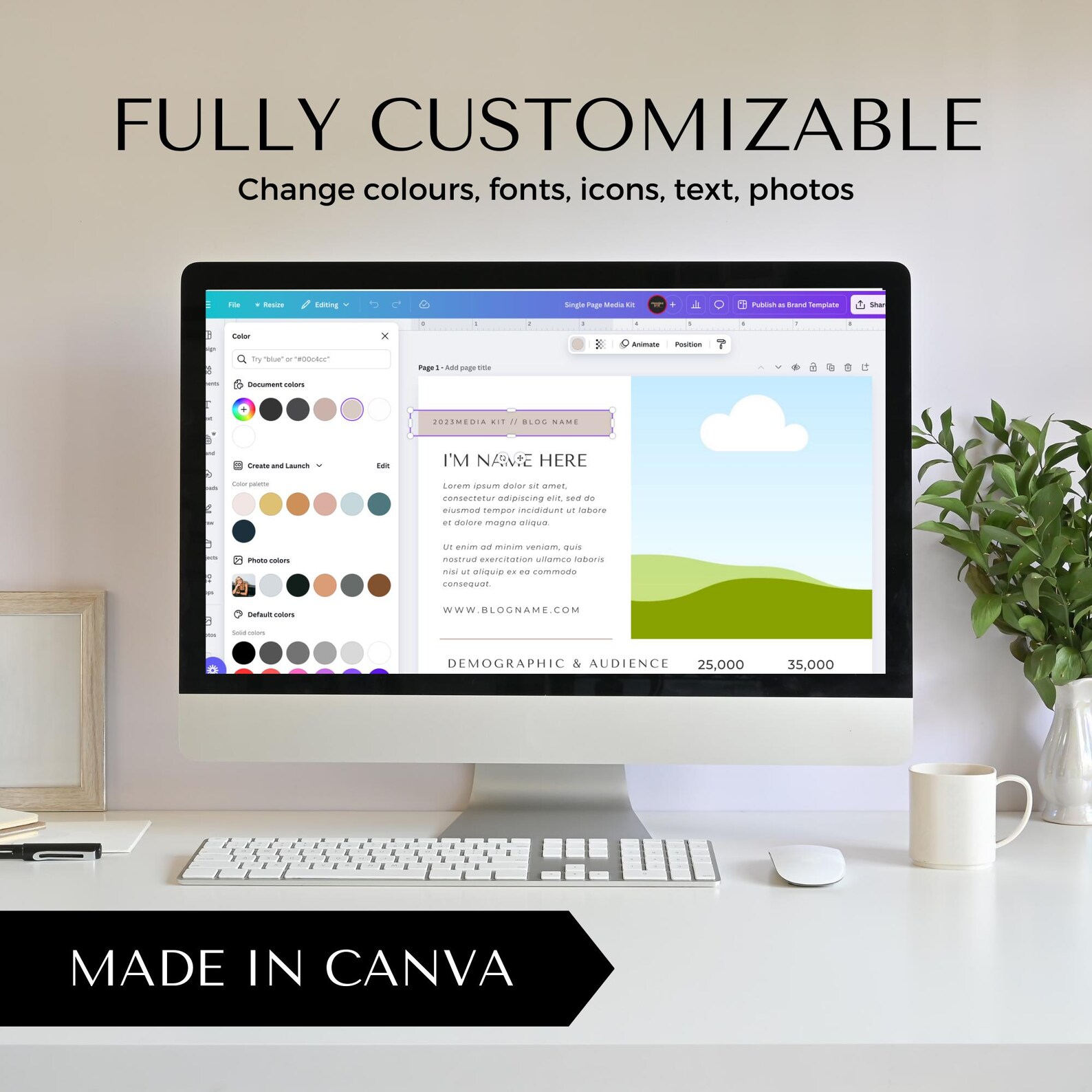 Coaching Media Kit Template | Instagram Influencer | Blogger Press Kit ...