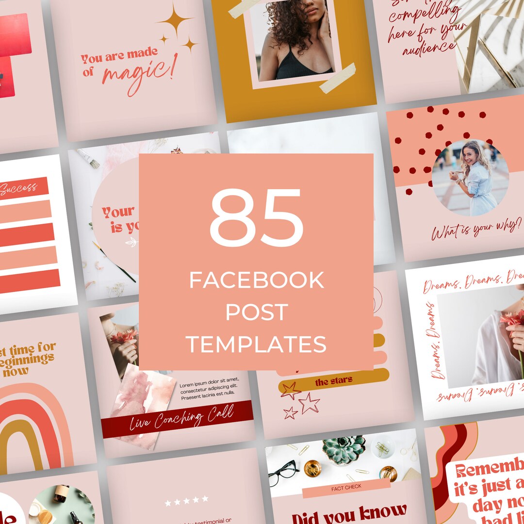 85 FACEBOOK Posts, CANVA Templates, Instagram Templates, Coaches ...