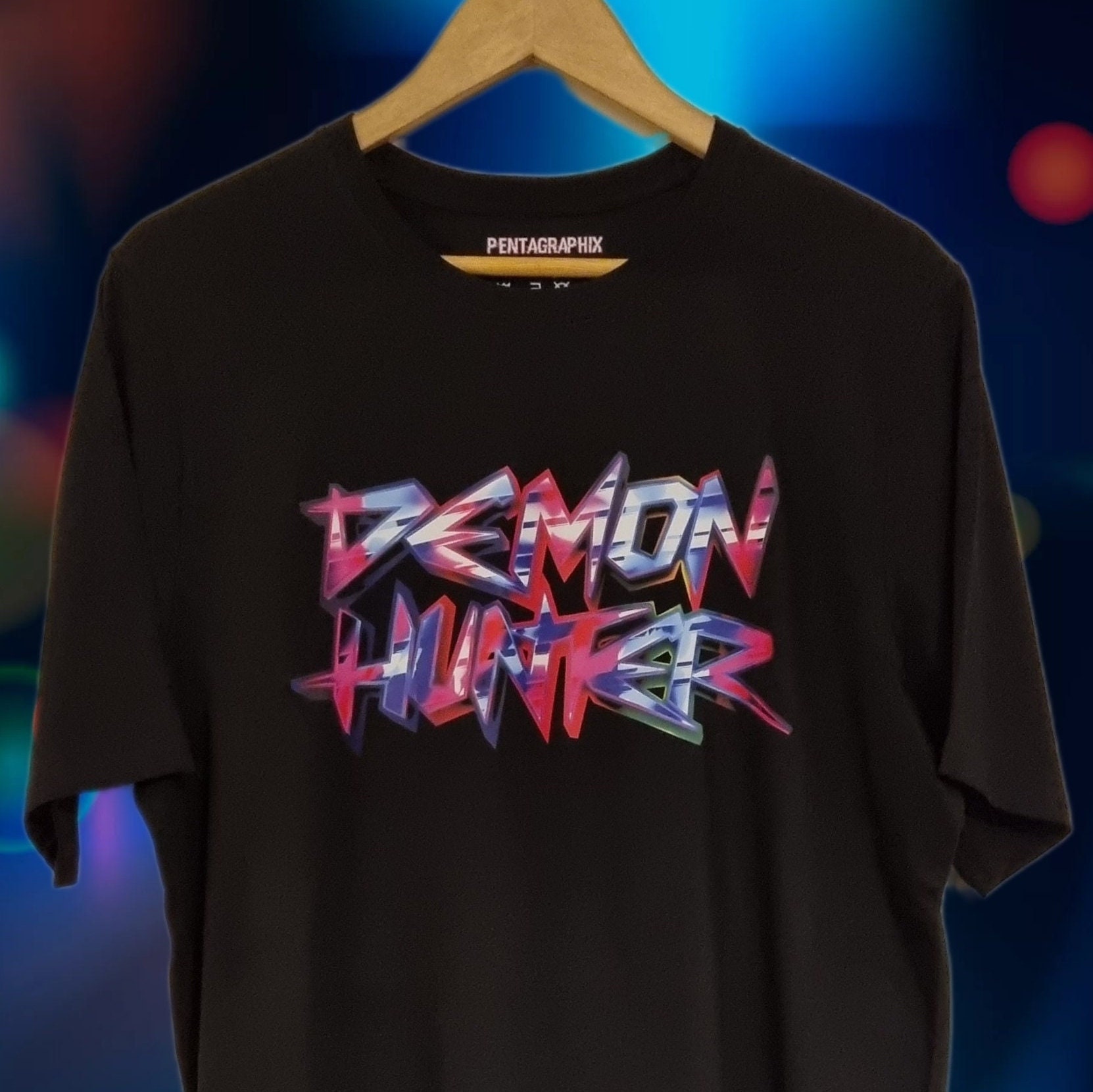 Demon Hunter T-shirt Front and Back Print - Etsy