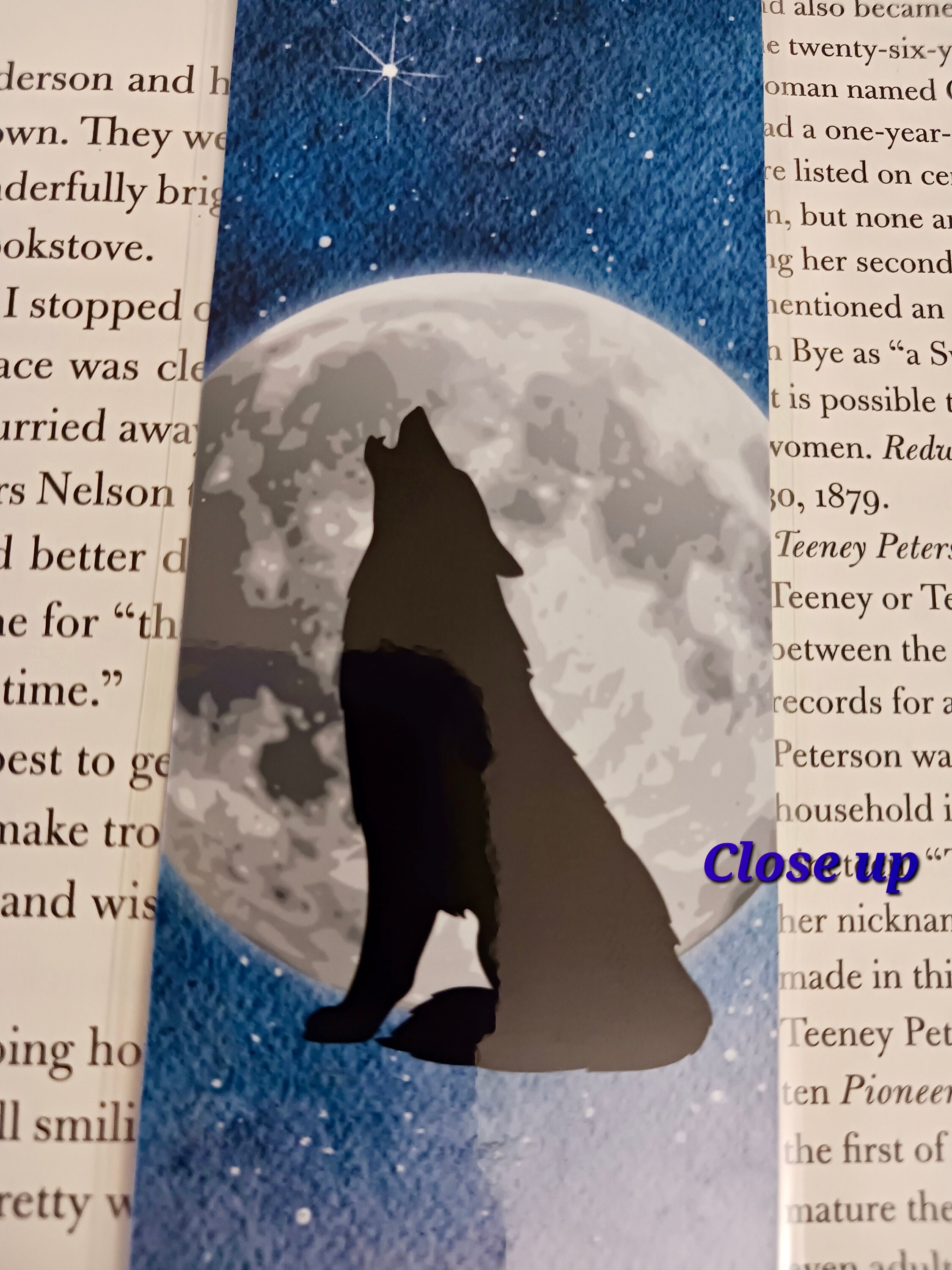 Howling Wolf in Moonlight Bookmark C6 - Etsy