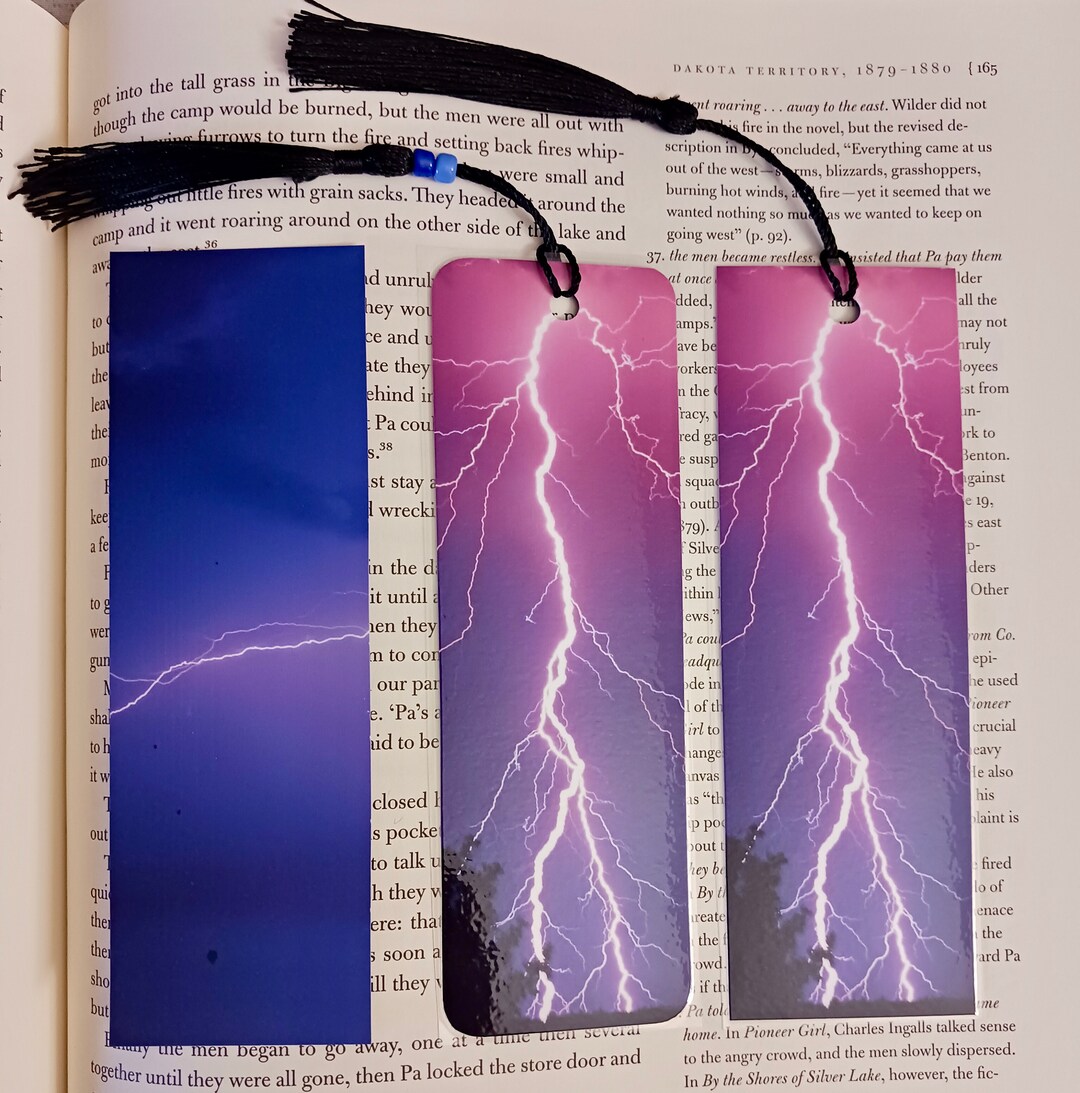 Lightening Storm Bookmark B11 - Etsy
