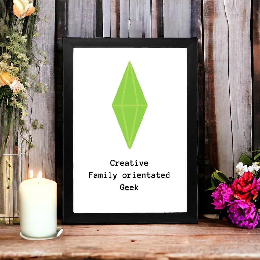 Personalised Sims 4 Custom Trait Art Print - Etsy