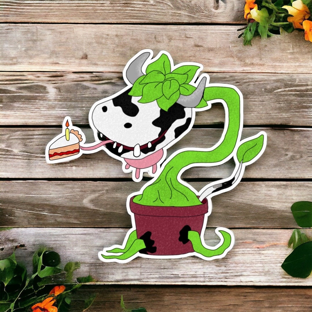 Sims Cow Plant Sticker - Etsy
