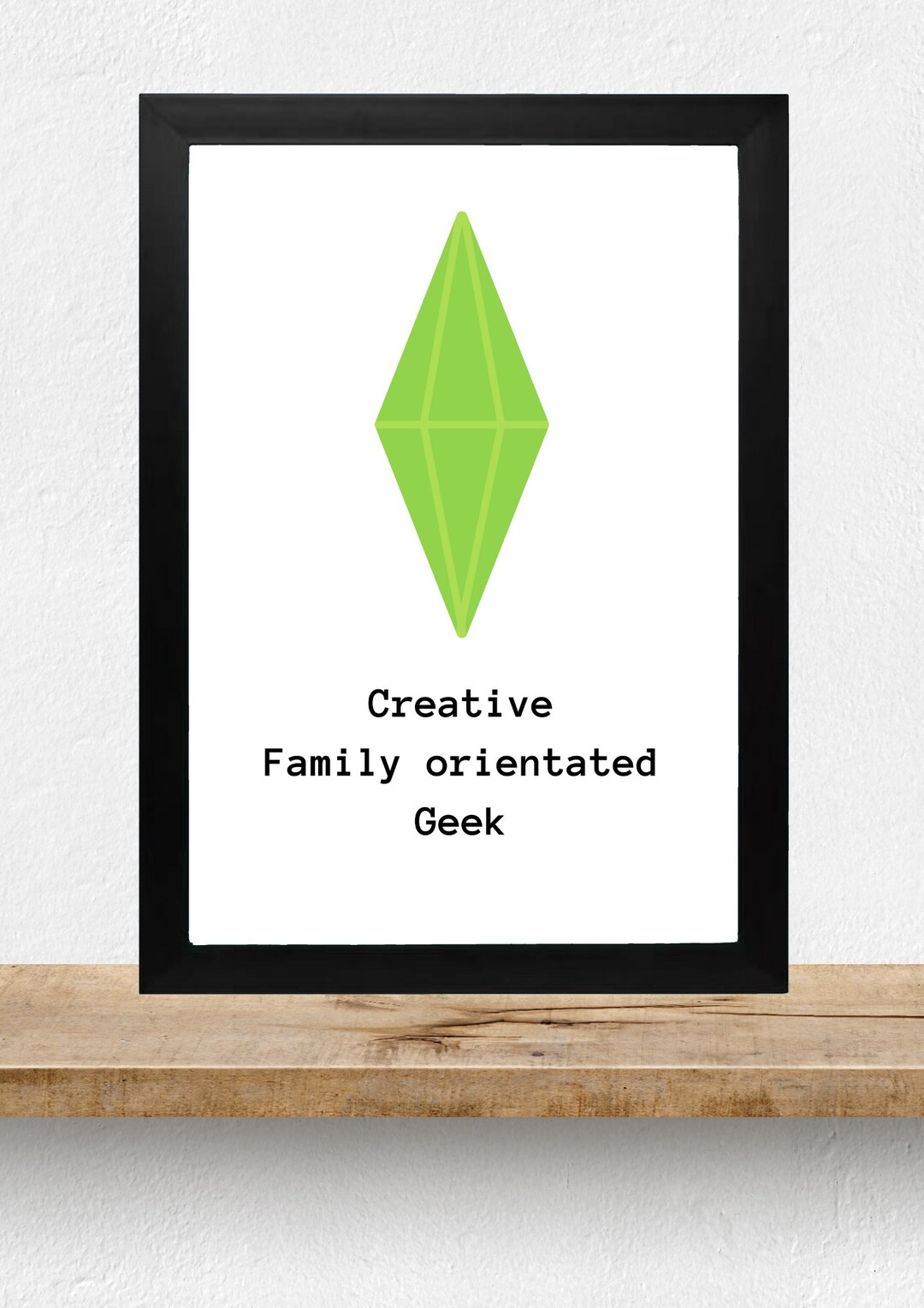 Personalised Sims 4 Custom Trait Art Print - Etsy