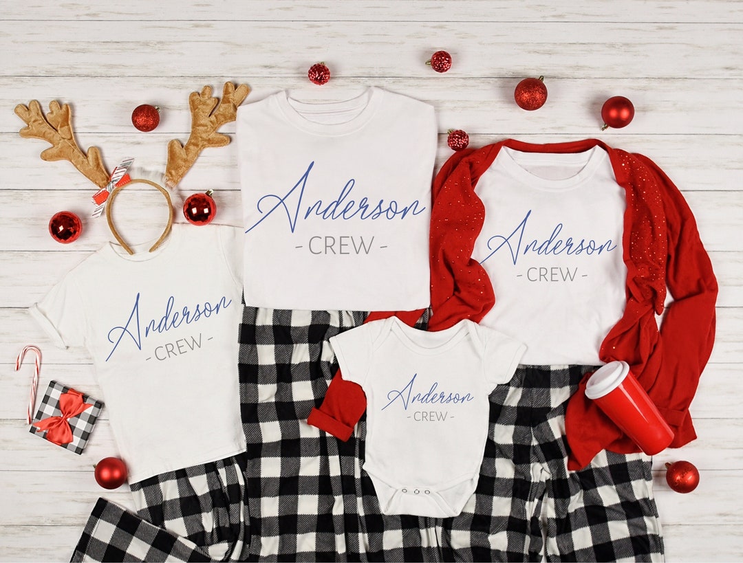 Custom Family Shirts | Matching Family Crew Shirt | Holiday Family Trip ...