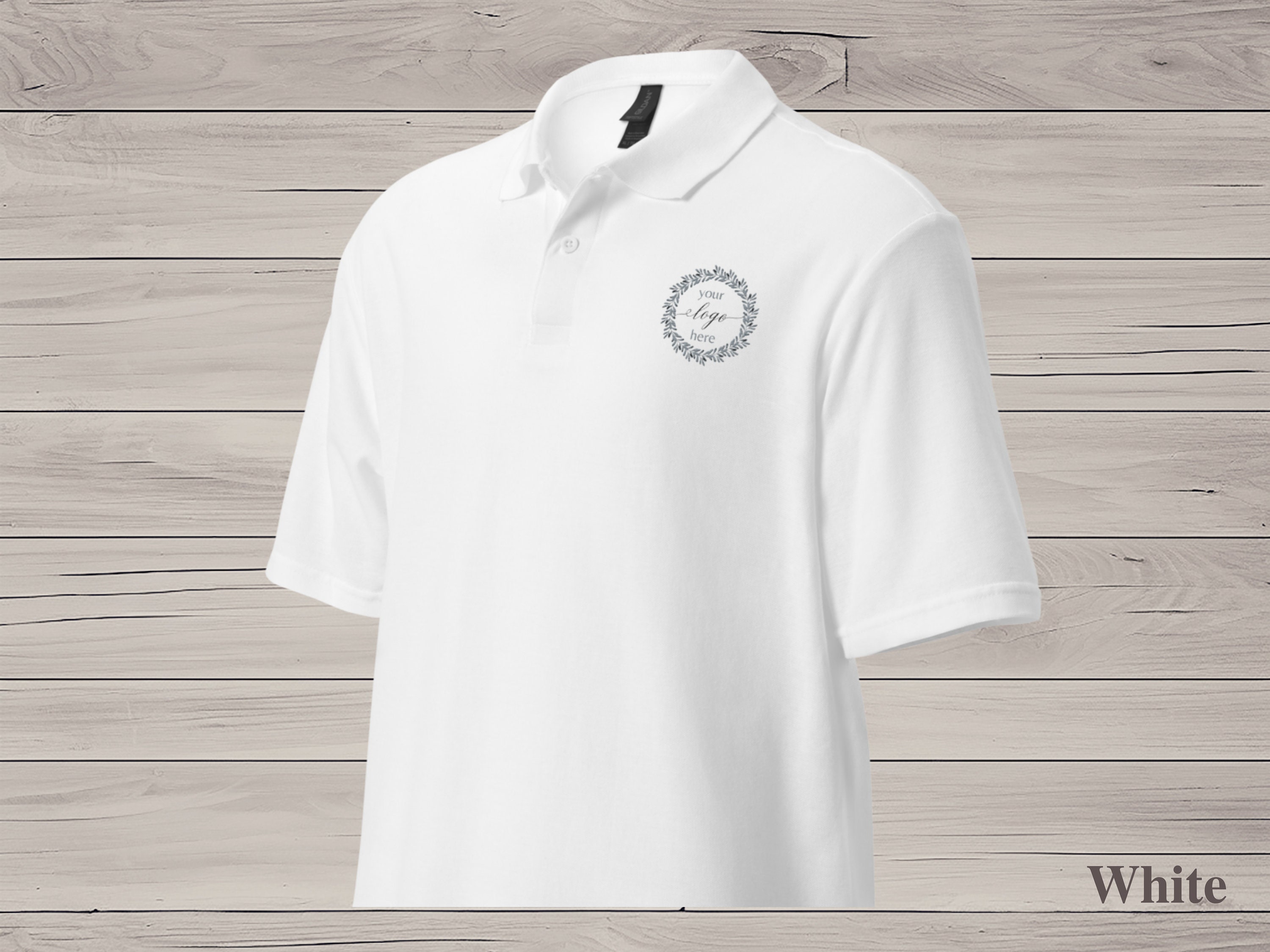 Custom Embroidered Gildan Polo Shirt | Personalized Embroidery Polo Text | Custom Uniforms ...