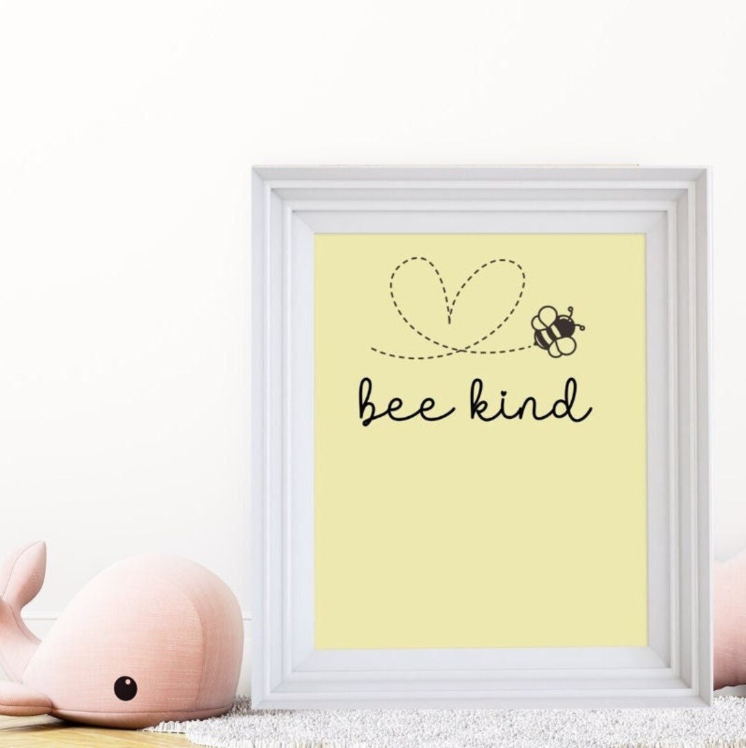 Bee Kind Printable PDF | Digital Download | Printable Wall Art ...