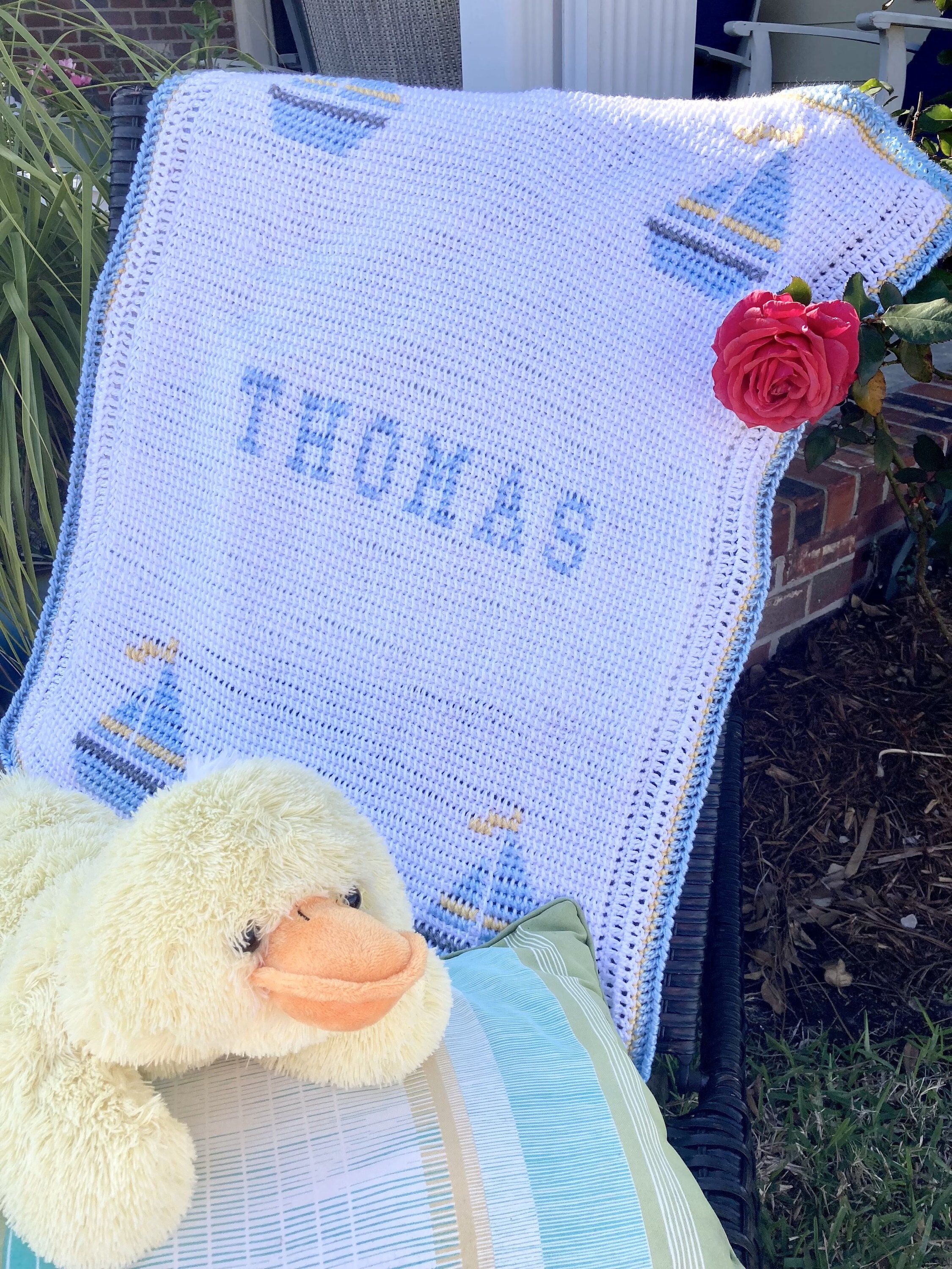 Personalized Baby Blanket Pattern - Etsy