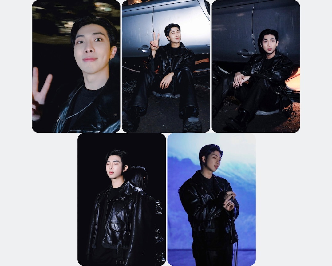 BTS RM Namjoon Smoke Sprite MV Photo Sketch Fan-made Photocards not ...