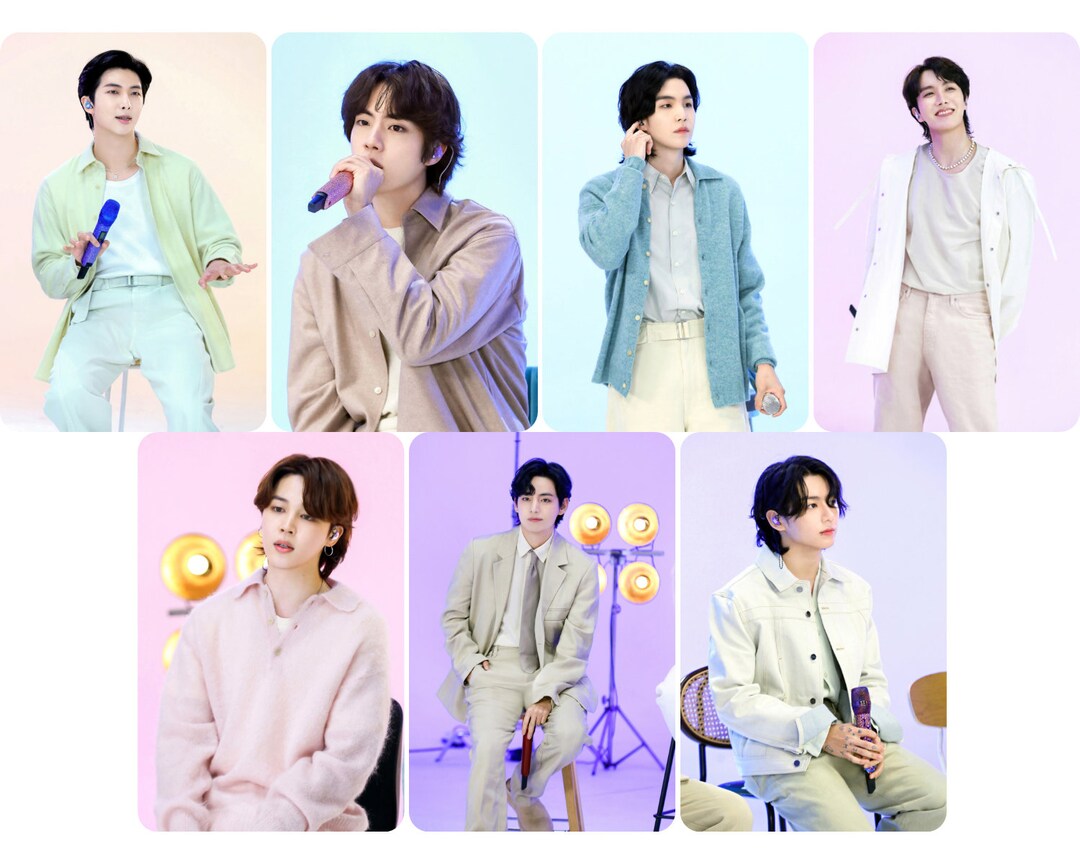 BTS Take Two Live Clip Photo Sketch Fan-made Photocards - Etsy